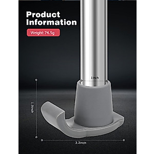 Walker Ski Glides, 2-Pack Universal Skis for Walkers for Seniors Replacement Glide Caps Heavy Duty Walker Assist Accessories