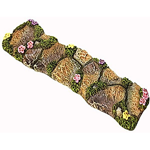 Twig & Flower The Miniature Fairy Garden Accessories, Fairy Garden Walkway, Fairy Garden, Gnome Decor with Fairy Moss and Flowers, Fairy Accessories for Fairy House Gnome Gifts for Her