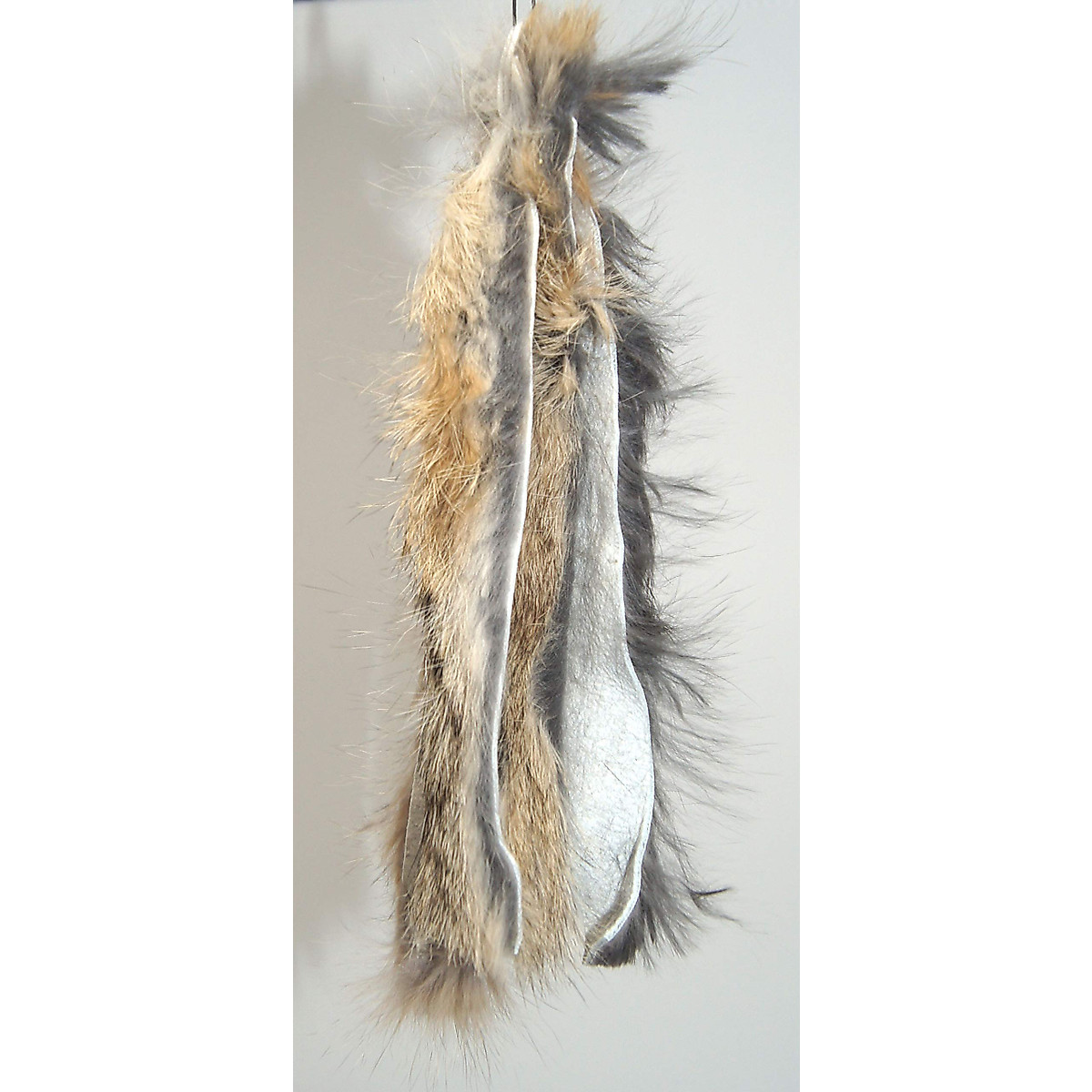 CoolCyberCats Ribbon, Leather and Fur Attachment Cat Toys - Fit Wildcat and Popular Bird and Catcher Type Wands/Poles (Rabbit Fur Chaser)