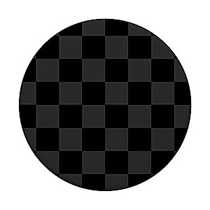 Trendy Checkerboard Checkered Black And Grey Gift PopSockets PopGrip: Swappable Grip for Phones & Tablets