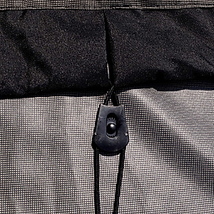 Budge NeverWet Mojave Patio Oval Table and Chairs Combo Cover, Black Ivory, Medium