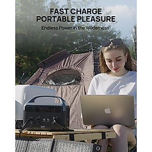 DaranEner Portable Power Station 56000mAh, 179.2Wh LiFePO4 Battery Backup w/ 2 300W (Peak 600W) AC Outlets, 1.5hrs Fast Charging, Power Bank for Hurricane Emergency/Outdoor Camping/RVs/Home Use