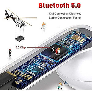 Wireless Earbuds Bluetooth 5.0 Headphones with 30h Cycle Playtime Built-in, IPX6 Waterproof In-ear Fast Charging Case Bluetooth Headphones Stereo Earphone Cordless Sport Headsets with Microphone