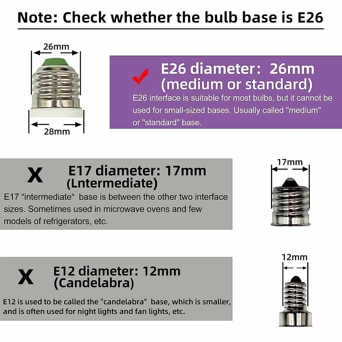Refrigerator AC 100-265V 3.5W Replacement LED Light Bulb KEI D34L E26 40W Halogen Equivalent Lamp Daylight White 6000K 600Lm 4W Appliance T10 Kitchen Medium Screw Base Non-Dimmable Corn Bulbs 2 Pack