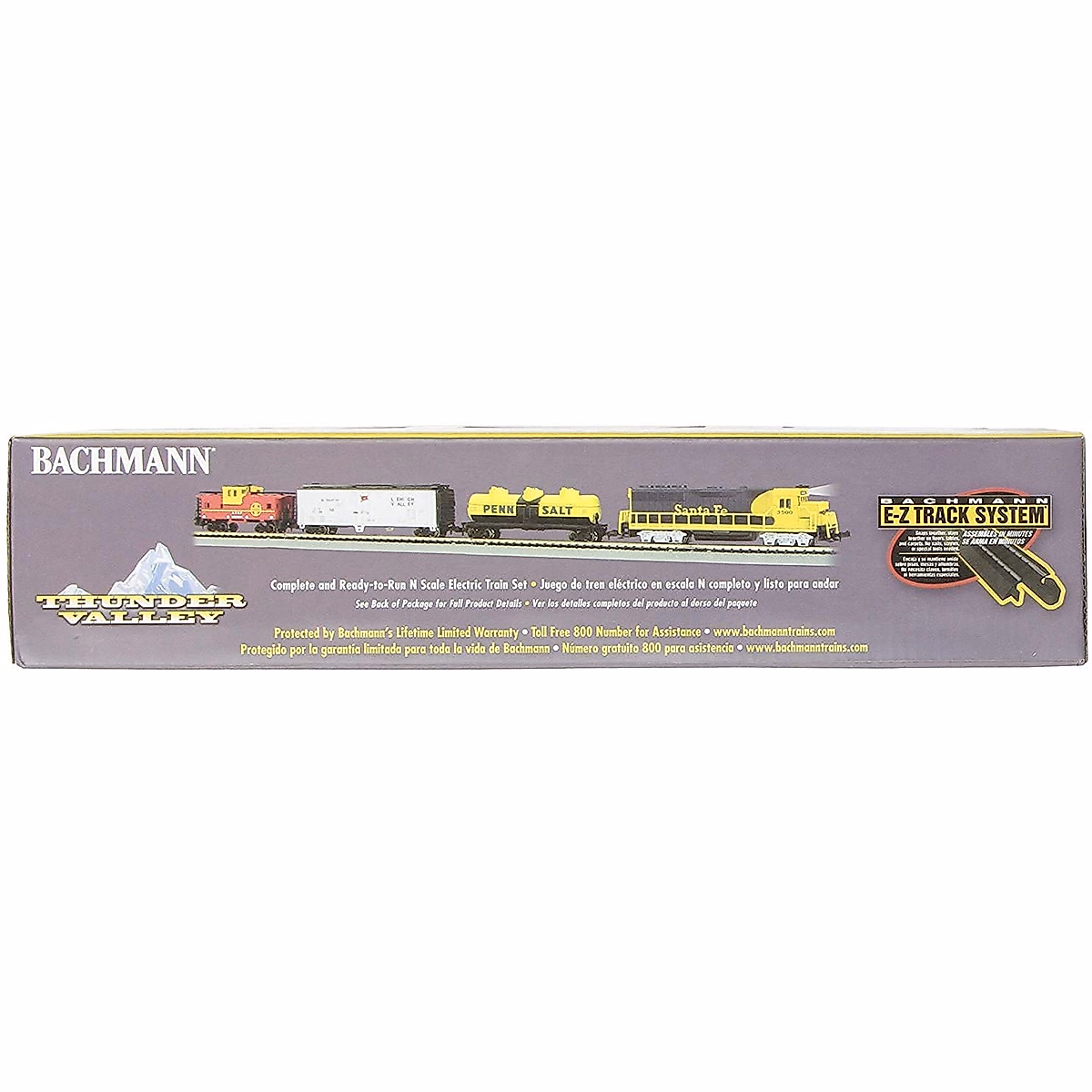 Bachmann Trains - Thunder Valley Ready To Run Electric Train Set - N Scale Multi ,Medium
