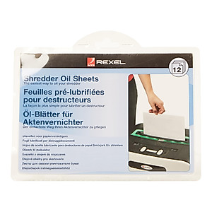 Rexel Shredder Oil Sheets, Pack of 20, A5 Size, Shredder Maintenance, 2101949, White