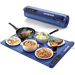 Gardon Electric Warming Tray, Upgraded Graphene Adjustable Food Warmer, 6 Temperature Settings, Silicone Food Warming Mat for Family Parties, Gatherings, Christmas Dinner, House Warming Gift Ideas