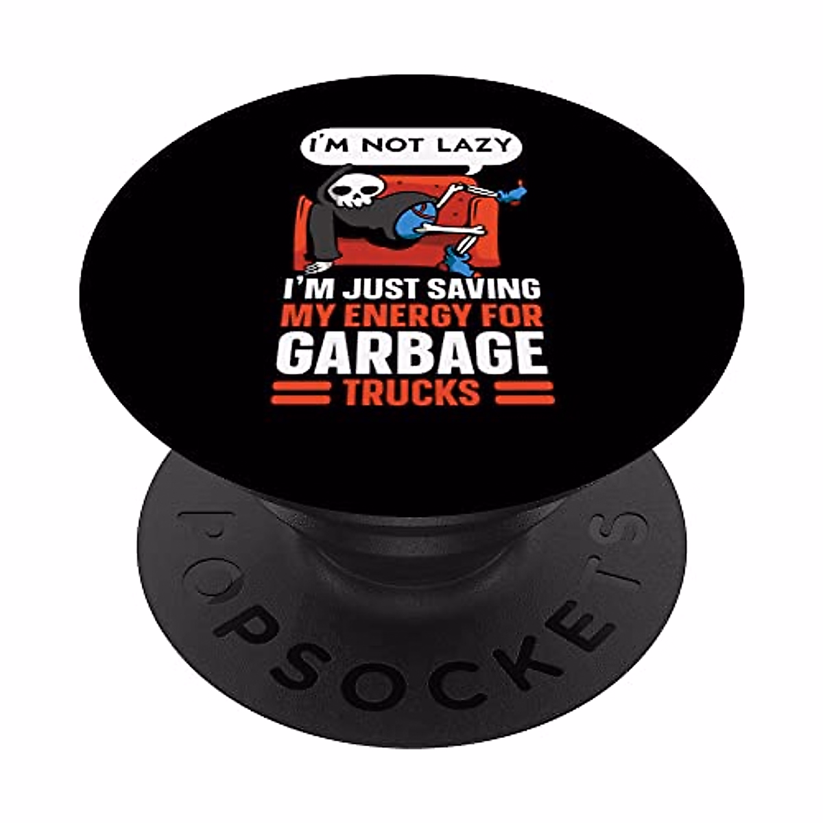 Garbage Truck Trash Collector Recycling Waste Management PopSockets Swappable PopGrip
