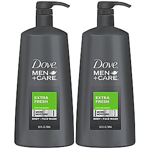 Dove Men+Care Body Wash, Extra Fresh 23.5 Ounce (Pack of 2)
