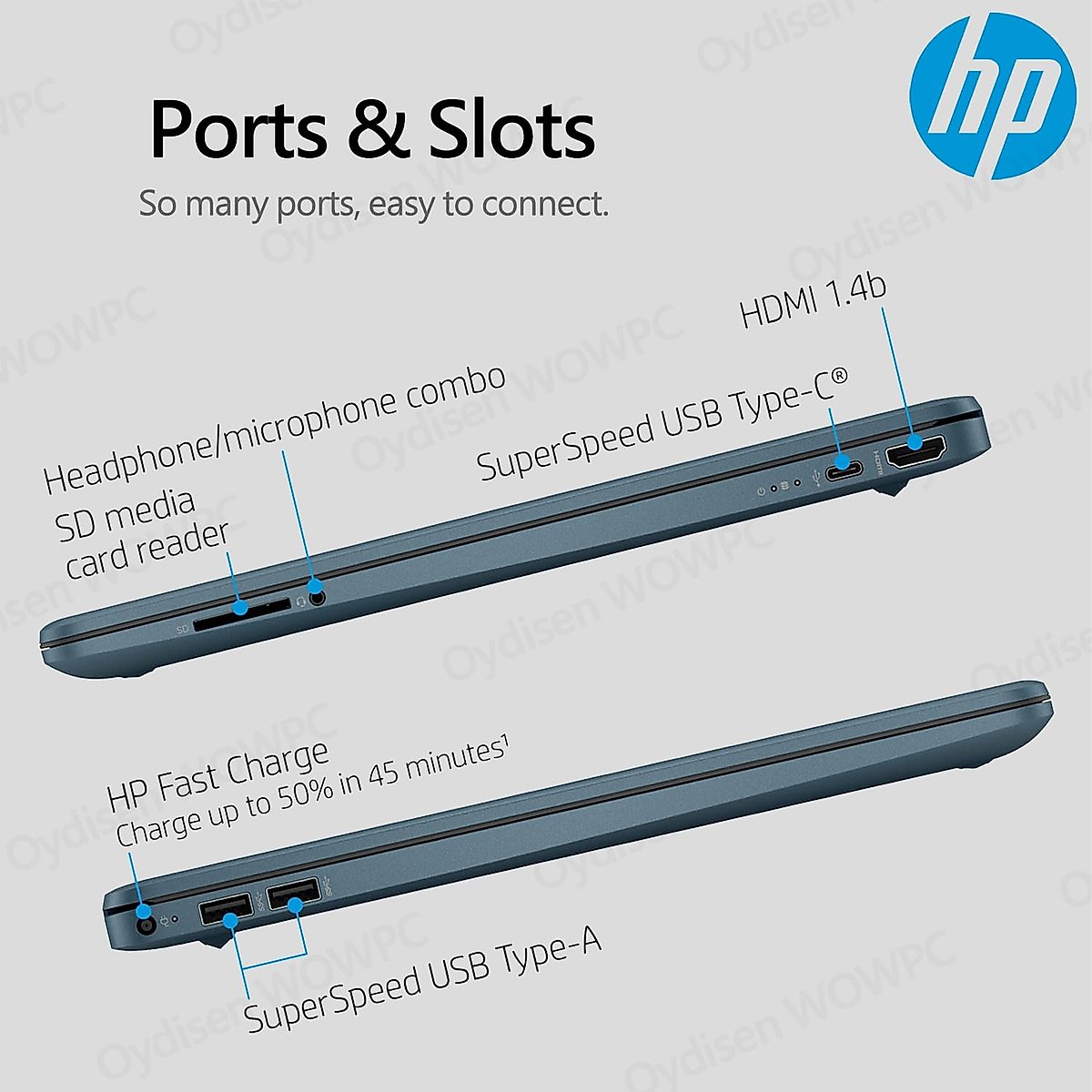 HP 15.6 inch Laptop, 16GB Memory, 1TB SSD Storage, Intel Core i3-1115G4 Processor, 15.6" HD Anti-Glare Display, HDMI, SD Card Reader, Wi-Fi & Bluetooth, Windows 11 Home, 1 Year Microsoft 365