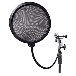 Rockville Z-Stream USB Condenser Computer Microphone YouTube Zoom Podcasting Mic Bundle RockPop Double Screen Recording Mic Pop Filter w/Metal Gooseneck Clamp