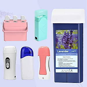 Xaninp Roll on Wax,Wax Cartridge for Hair Removal,Wax Roller Refill for Arms Legs Hands Toes Back Chest Heated Roller Kit 3.52 Ounce (4 pack)