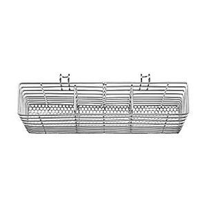 Slideep Cutlery Utensil Silverware Drying Rack, Flatware Storage Solution Basket with Hooks for Kitchen Dish Drainer Dish Drying Rack, RustProof 304 Stainless Steel