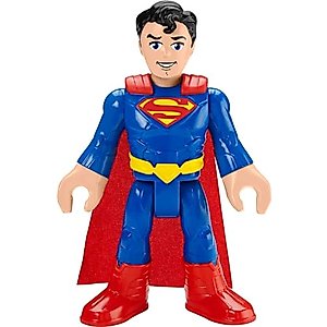 DC Super Friends Imaginext DC Super Friends Superman Xl Toy 10-In Figure with Fabric Cape for Preschool Kids Ages 3+ Years
