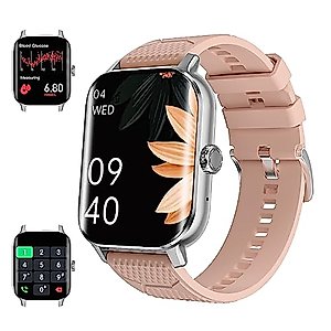 Womens Smart Watch with Blood Glucose Health Monitor, Answer/Make Call, Sleep/Activity Tracker, Touch Screen Bluetooth Watch for Android Phones iPhone, 100+ Sport Modes Fitness Watches for Women