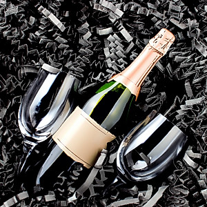 Mighty Gadget (R) 1/2 LB Black Crinkle Cut Paper Shred Filler for Gift Wrapping & Basket Filling