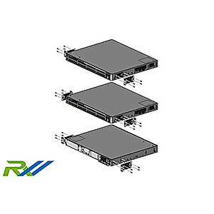 RW RoutersWholesale 19" Rack Mount Kit Compatible/Replacement for Cisco Catalyst 2960-X and 2960-XR Series Switches