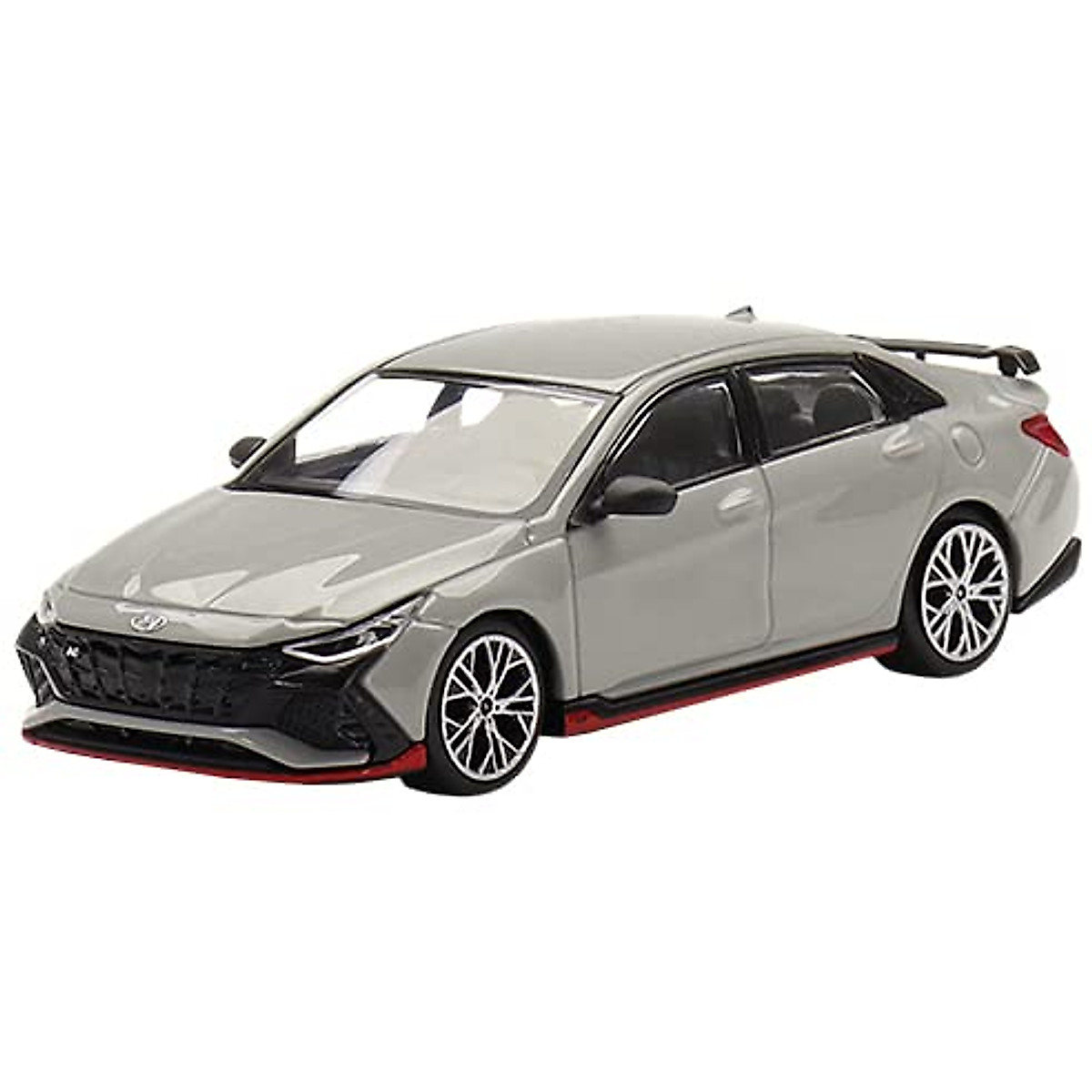Hyundai Elantra N Cyber Gray Metallic Limited Edition to 2400 Pieces Worldwide 1/64 Diecast Model Car by True Scale Miniatures MGT00386
