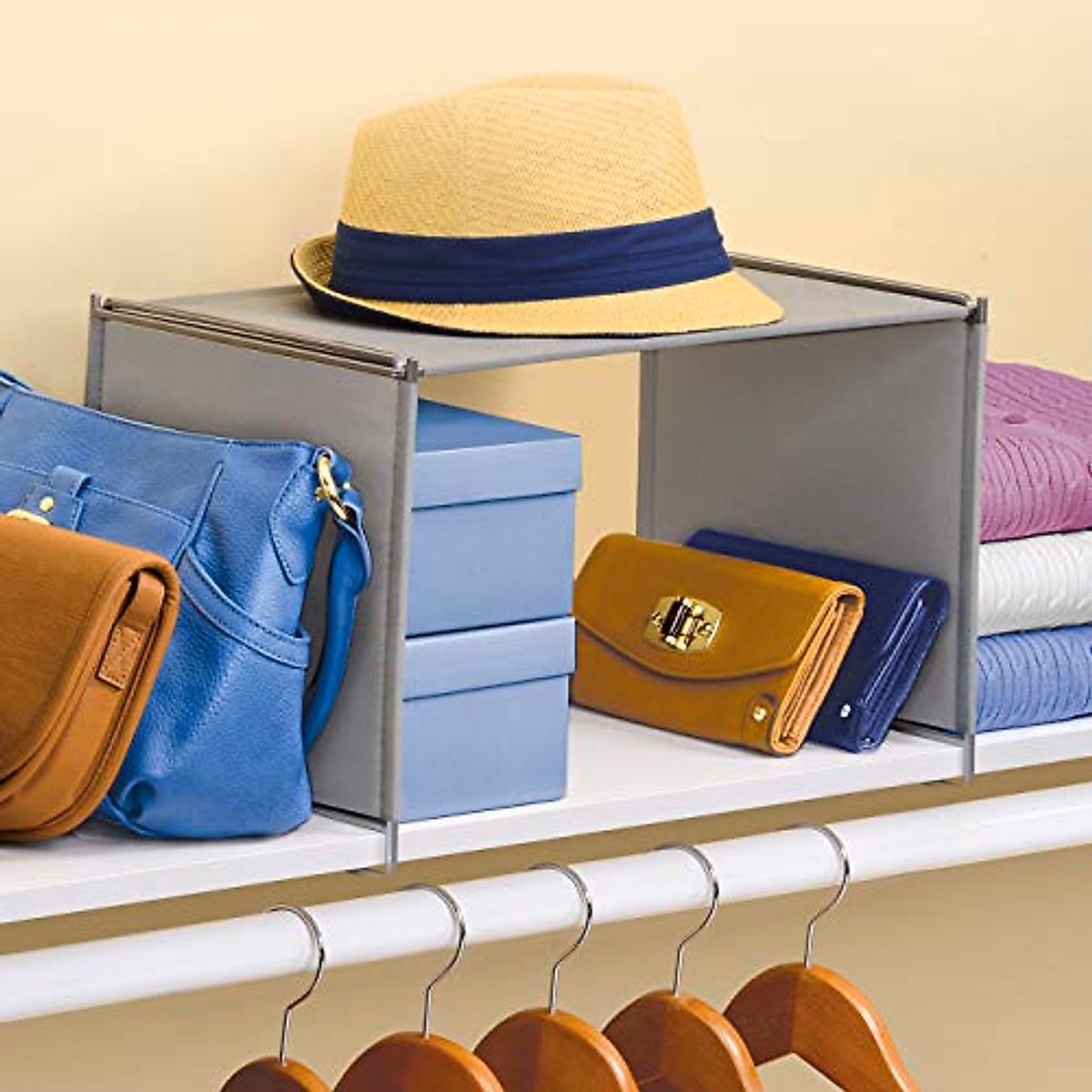 Lynk® Vela™ Closet Shelf Organizer - Shelf Divider - Platinum