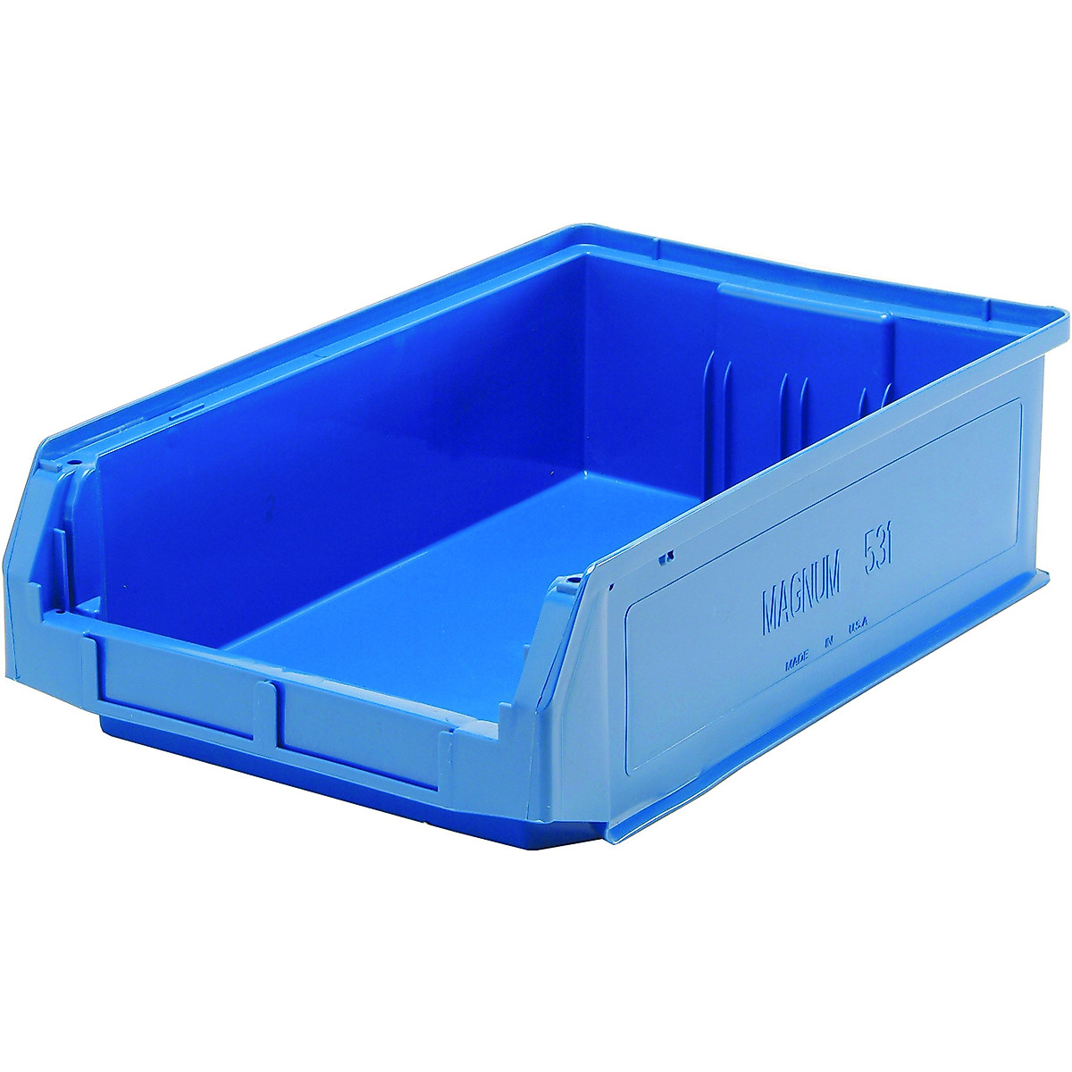 Quantum Storage Systems Quantum Storage QMS531BL 6-Pack Magnum Heavy Duty Plastic Storage Bin, 19-3/4" x 12-3/8" x 5-7/8", Blue