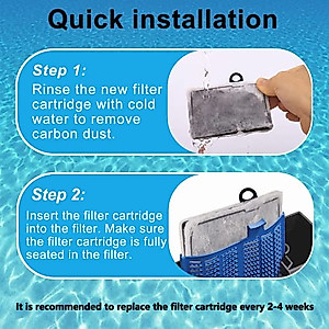 AMZBD Fish Tank Filter Cartridge for Aqueon Medium Filter Cartridges, Replacement Filter Cartridge for QuietFlow LED PRO Power Filter/QuietFlow Power Filter/QuietFlow E Internal Power Filter/Zilla