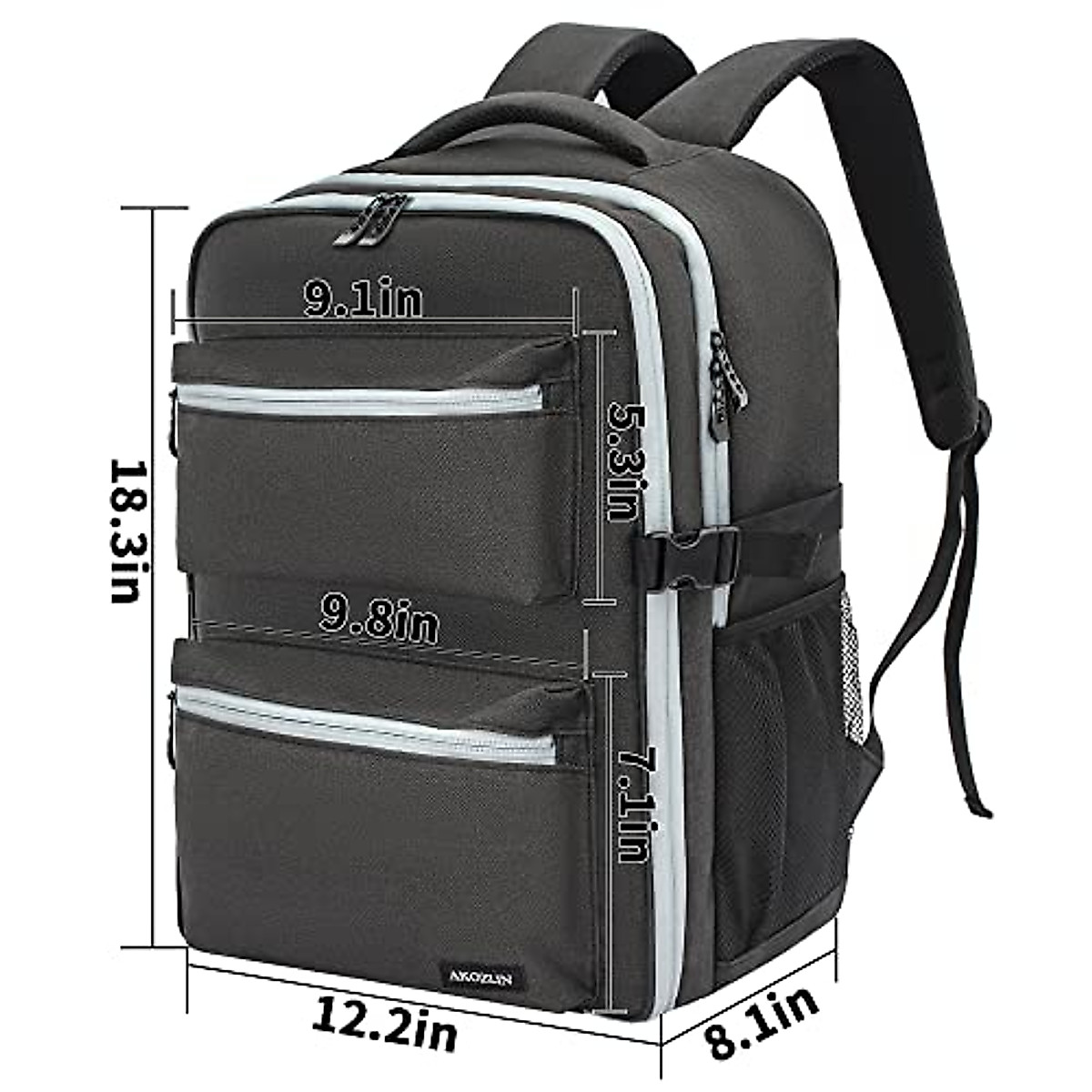 AKOZLIN Travel Gaming Console Backpack Compatible with Play Stantion 5 4 PS5/PS4/PS4 Pro/PS4 Slim/Xbox One X S