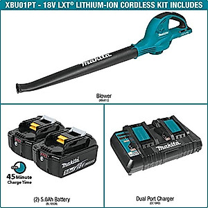 Makita XBU01PT 36V (18V X2) LXT® Blower Kit (5.0Ah)