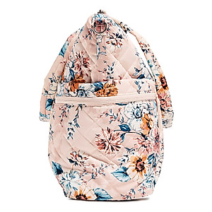 Vera Bradley Women's Performance Twill Large Multi-Strap Tote Bag, Peach Blossom Bouquet, One Size