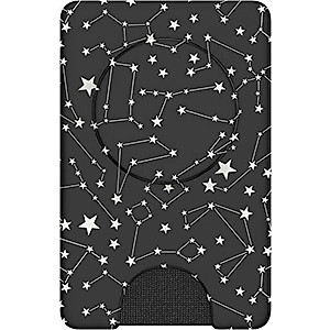 PopSockets Phone Wallet with Expanding Phone Grip, Phone Card Holder - In The Stars
