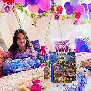 16 Packs of Magic House Paper Bag Theme Party Gift Bag Birthday Gift Bag Snack Candy Bag Childrens Party Supplies