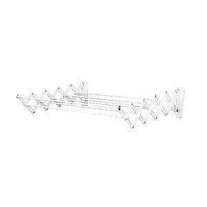 Polder Wall-Mount 24-Inch Accordion Clothes Dryer White
