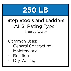 COSCO 2-Step Aluminum Folding Step Stool with Rubber Hand Grip, Black