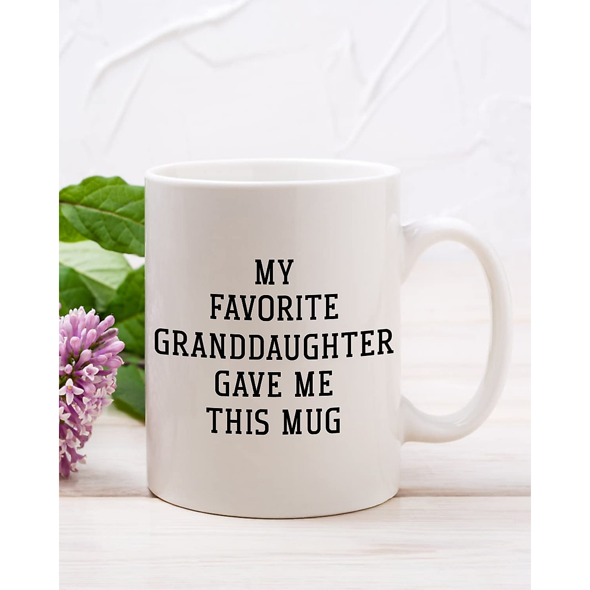 KAAYEE Grandma Gifts & Grandpa Gifts from Granddaughter, Chrismas Mothers day Birthday Gifts for Grandma, Gifts for Grandpa Fathers Day, My Favorite Granddaughter Give Me This Mug