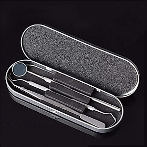 Dental Tools Kit, GDGY Stainless Steel Dental Scaler, Mouth Mirror, Tarter Scraper, Tooth Pick, Tweezers, Plaque And Calculus Remover Dentist Hygiene Instruments Set For Home & Pet Oral Use