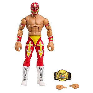 Mattel WWE Rey Mysterio Elite Collection Action Figure, Deluxe Articulation & Life-like Detail with Iconic Accessories, 6-inch