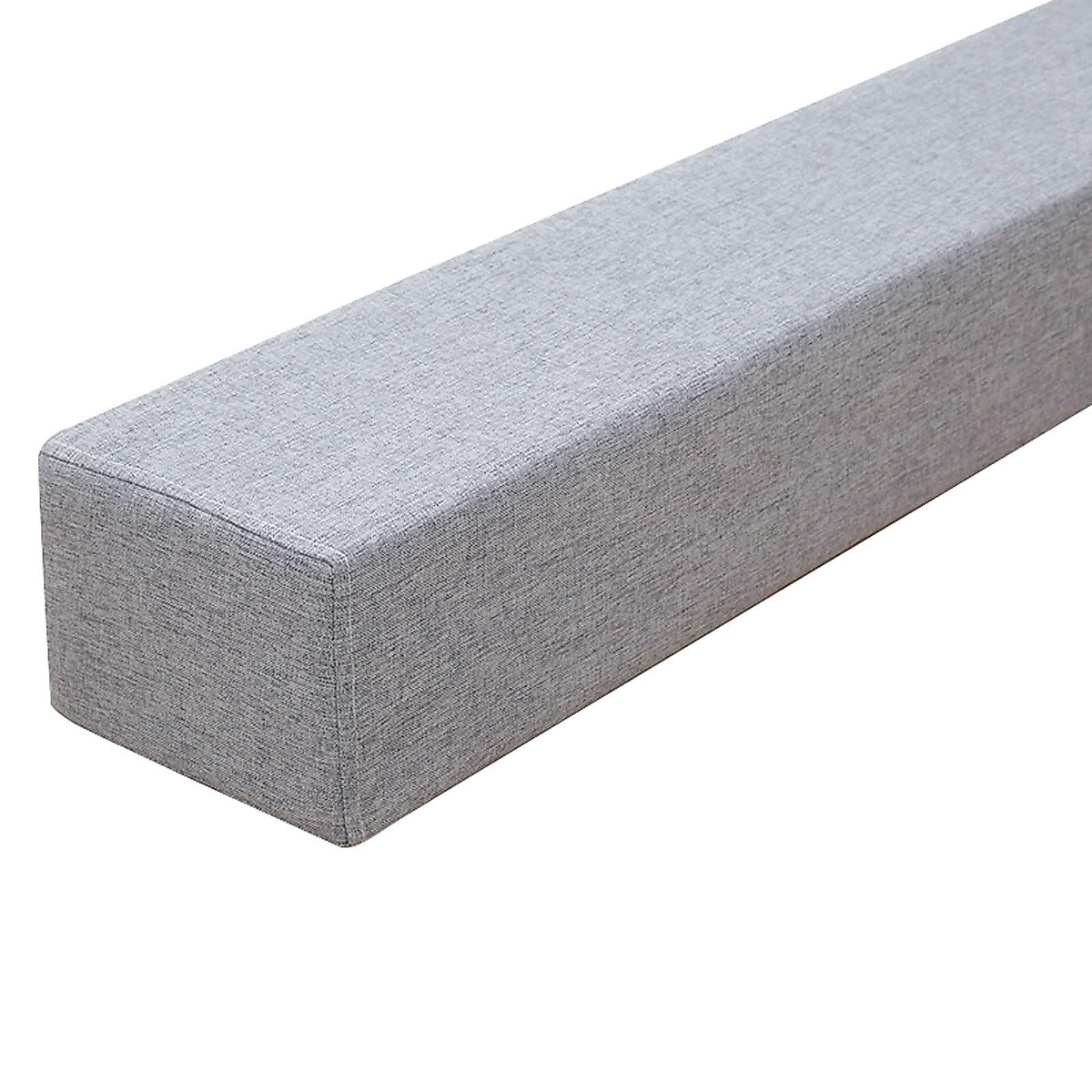 BFYYML Custom Bed Gap Filler, Mattress Gap Filler Wall Side, Thick Wedge Headboard Space Filler, High-Density 45D Sponge Removable Cover, Mattress Extender for King Queen Full Bed