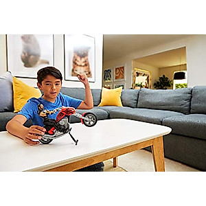 WWE Wrekkin Slam Cycle Motorcycle (10.5 in) with Wheelie Action and 9 breakable parts, with 6-in/15.24-cm Drew McIntyre Basic Action Figures; Gift for Ages 6 Years Old & Up