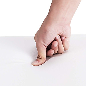 GOFLAME Duet Piano Bench, White, Padded Cushion, Solid Wood Construction, Hidden Music Storage, 29.5" x 14" x 19.5"