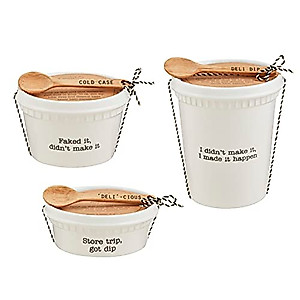 Mud Pie Lg Store Bought Container Set, 32 oz | Spoon 5", Large