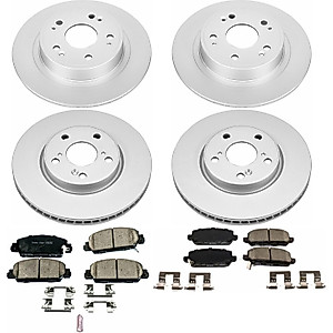 Power Stop CRK7349 Front and Rear Z17 Evolution Geomet Coated Brake Kit For Honda HR-V 2016-2022 [Model Specific]