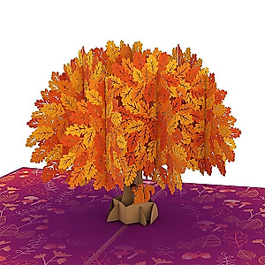 Lovepop Oak Tree Pop Up Card, 5x7-3D Greeting Card, Fall Birthday Cards for Mom, Wife or Friend, Autumn Pop Up Cards, Thanksgiving Greeting Cards