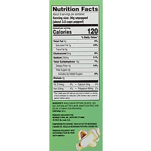 Newman's Own Light Butter Popcorn, 3.5 Oz, 3 Ct