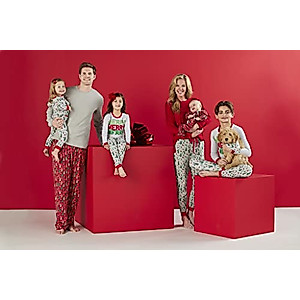 Mud Pie Womens Holiday Christmas Pajamas Set, Red, Small