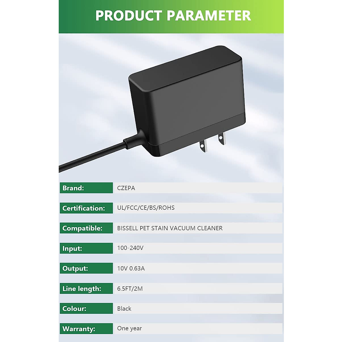 Czepa AC Charger Compatible with Babyliss Pro Clippers, 4.5V DC Power Cord Supply for Babylisspro Barberology FX870, FX788, FX787, FXSSM, FX820 (FXCORD)