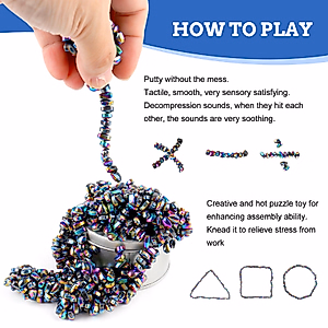 550pcs Ferrite Putty, Fidget Toys, Fidget Toys Adults, Desk Fidgets Toys for Office Stress/Anxiety Relief ,Adults Gifts