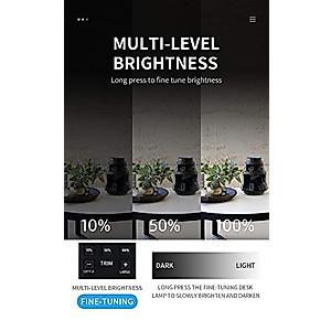 Nsiucion LED Desk Lamp, Adjustable Table Lamp Light with Remote Control, Eye-Caring Dimmable Office Lamp with 2 USB Charging Ports, 4 AC Power Outlets, Phone Stand, Multi Brightness Levels-White
