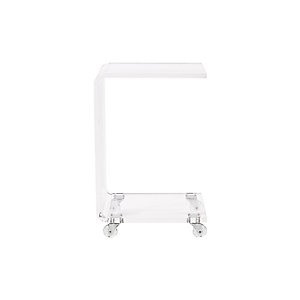 Pure Dcor C Table, 22.5'' H x 13.5'' W x 14.75'' D, Clear