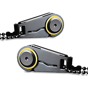 Vittqsuier （2 Packs） Mini Zipper Knife/Outdoor Survival EDC Gadget/Key Chain Pendant Pocket Knife