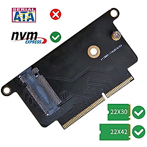Sintech M.2 NVMe SSD Adapter Card for Upgrade 2016 2017 13" MacBook PRO A1708 Non-Touch Bar Models(Only For Late 2016-Mid 2017 Year)