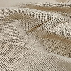 Natural Linen Needlework Fabric,Garment Craft, Flower Pot Decoration and Tablecloth, Embroidery Fabric for Garments Crafts Accessories, 20by 62-Inch